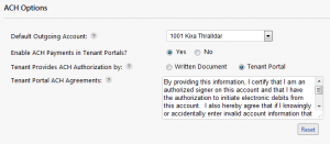 Allow Renters to Enter Account Info for Online Rent Payments - New Feature