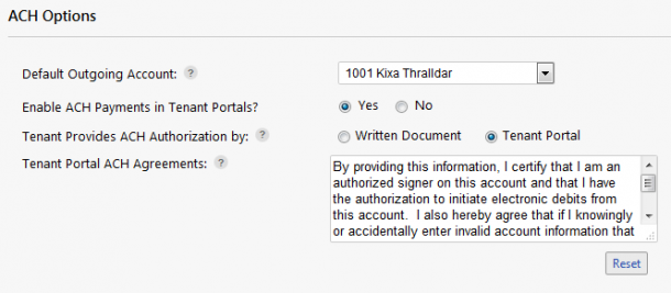 Allow Renters to Enter Account Info for Online Rent Payments - New Feature