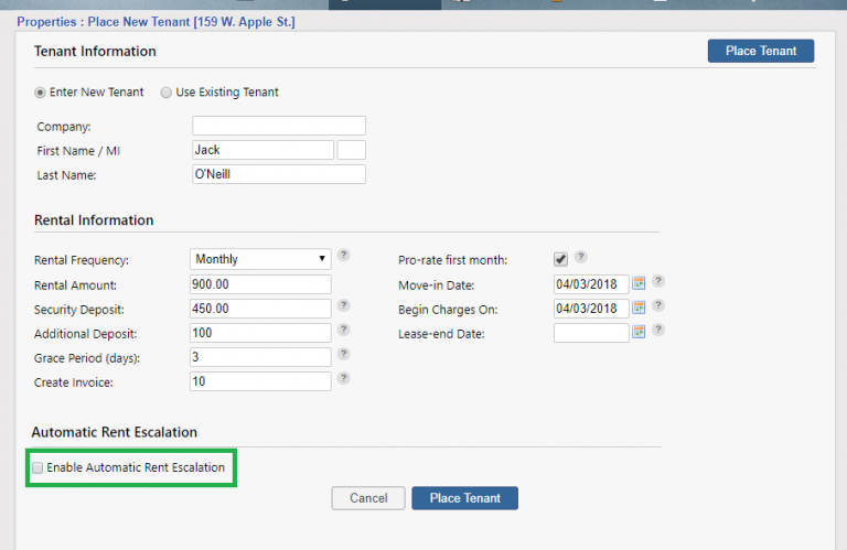 Movin' On Up with Automatic Rent Escalation