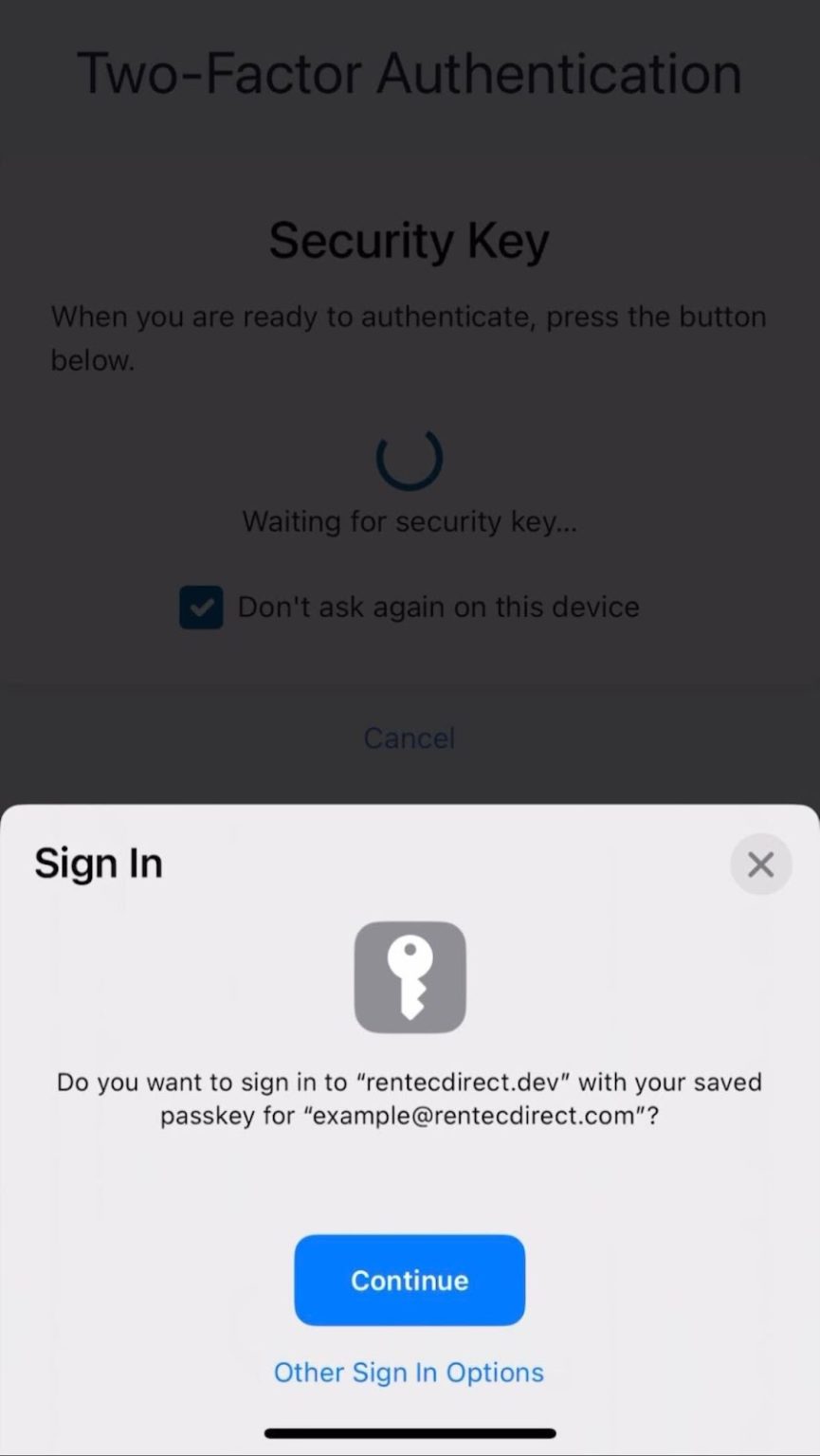 Rentec Direct Launches Industry Leading Passkey Security Feature