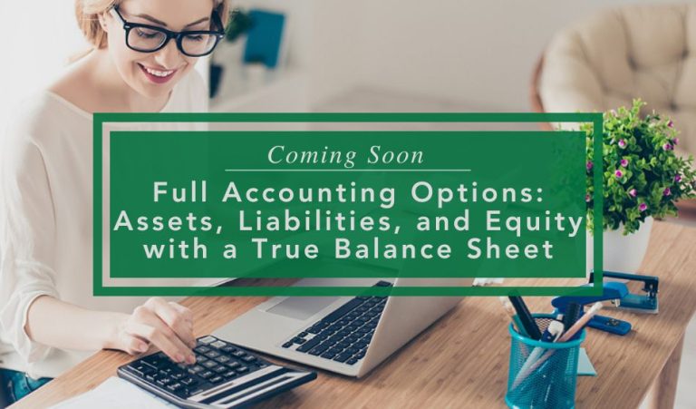 Coming Soon | Full Accounting Options: Assets, Liabilities, and Equity ...