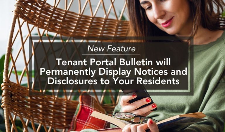 New Feature: Tenant Portal Bulletin Will Permanently Display Notices ...