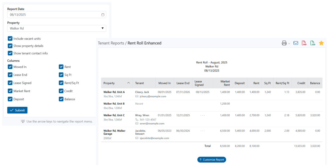 Feature Enhancement | Rent Roll Made Simple